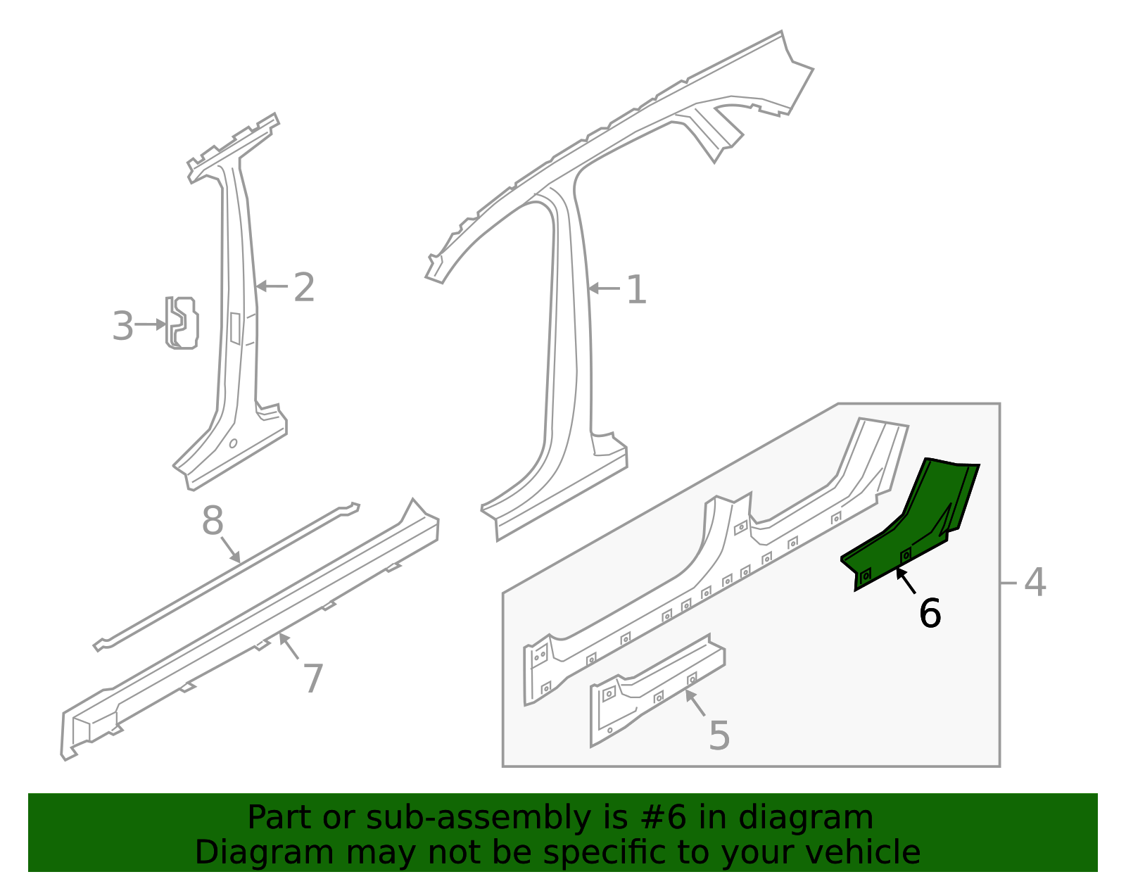 Porsche Rocker Panel - Side Frame Protection Panel - Part #958-809-529 ...