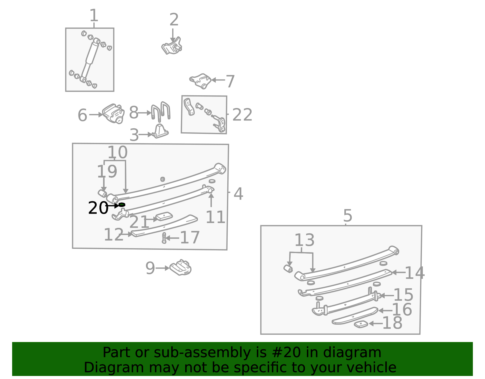 Genuine Official Toyota Leaf Spring Silencer part# 48252-04040 for 1995 ...
