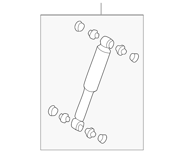 1998-2004 Toyota Tacoma Shock Absorber (Right, Rear) 48531-A9020 ...