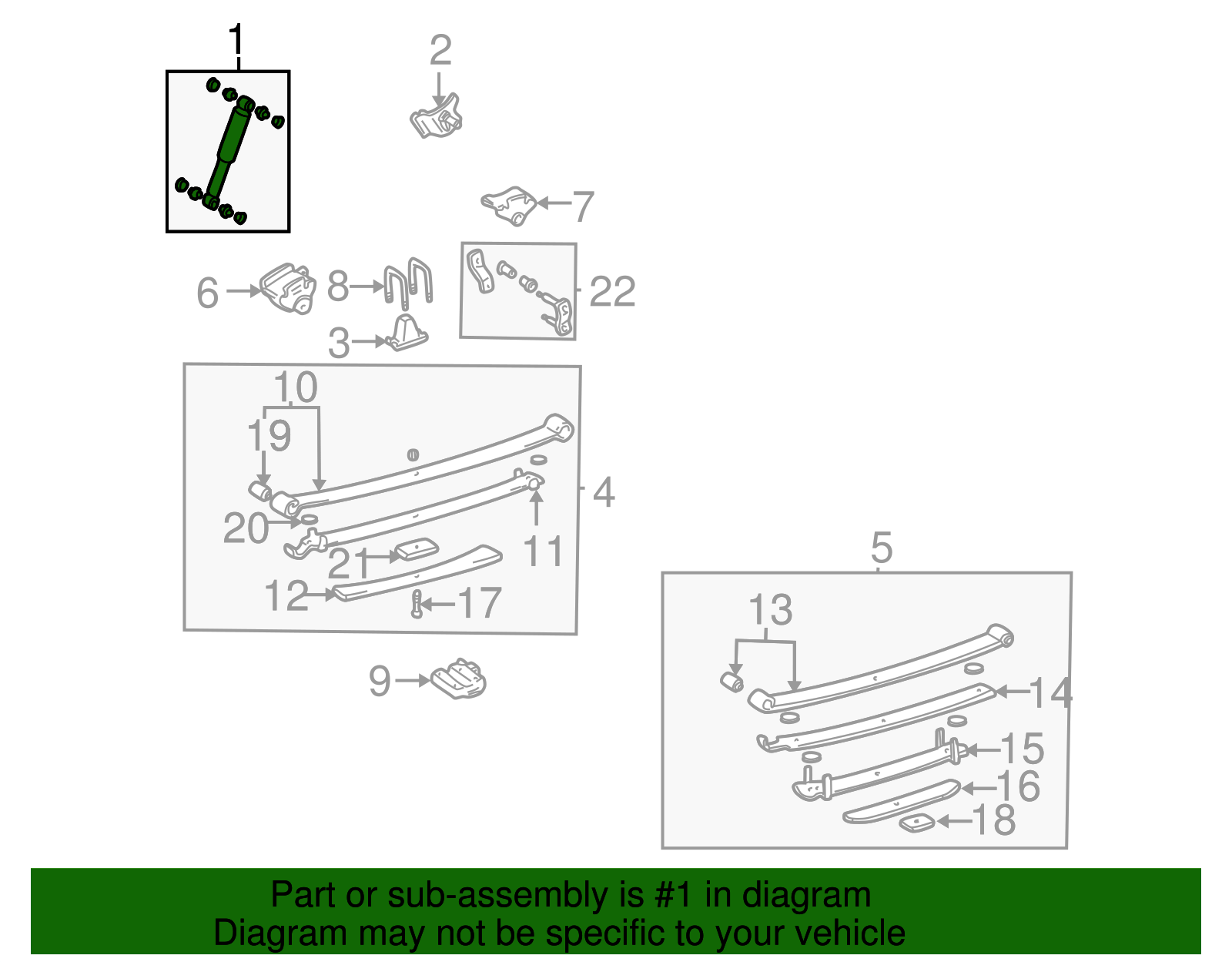 1998-2004 Toyota Tacoma Shock Absorber (Right, Rear) 48531-A9020 | OEM ...