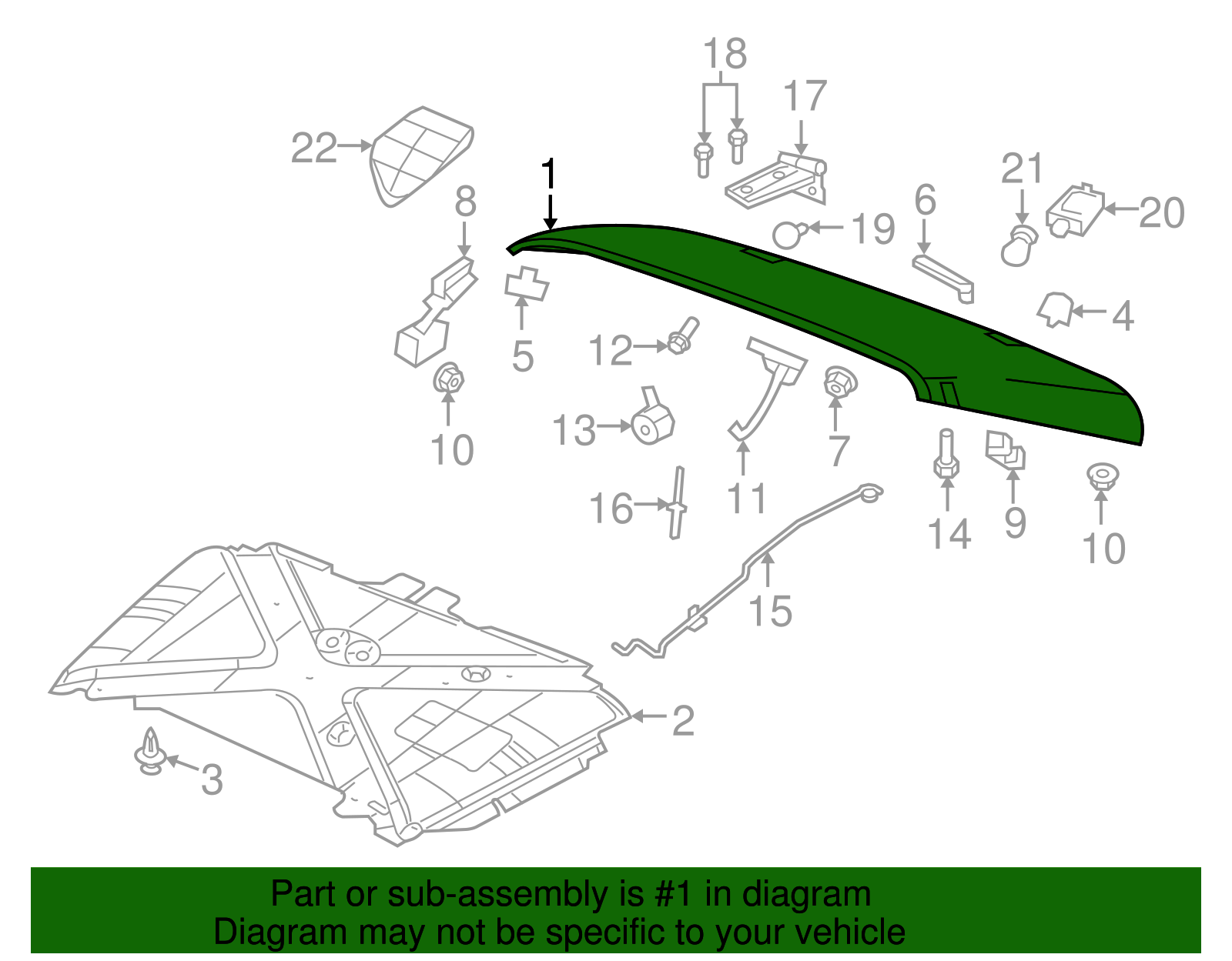 2013-2018 Jeep Hood 68170741AC | Mopar Parts Canada