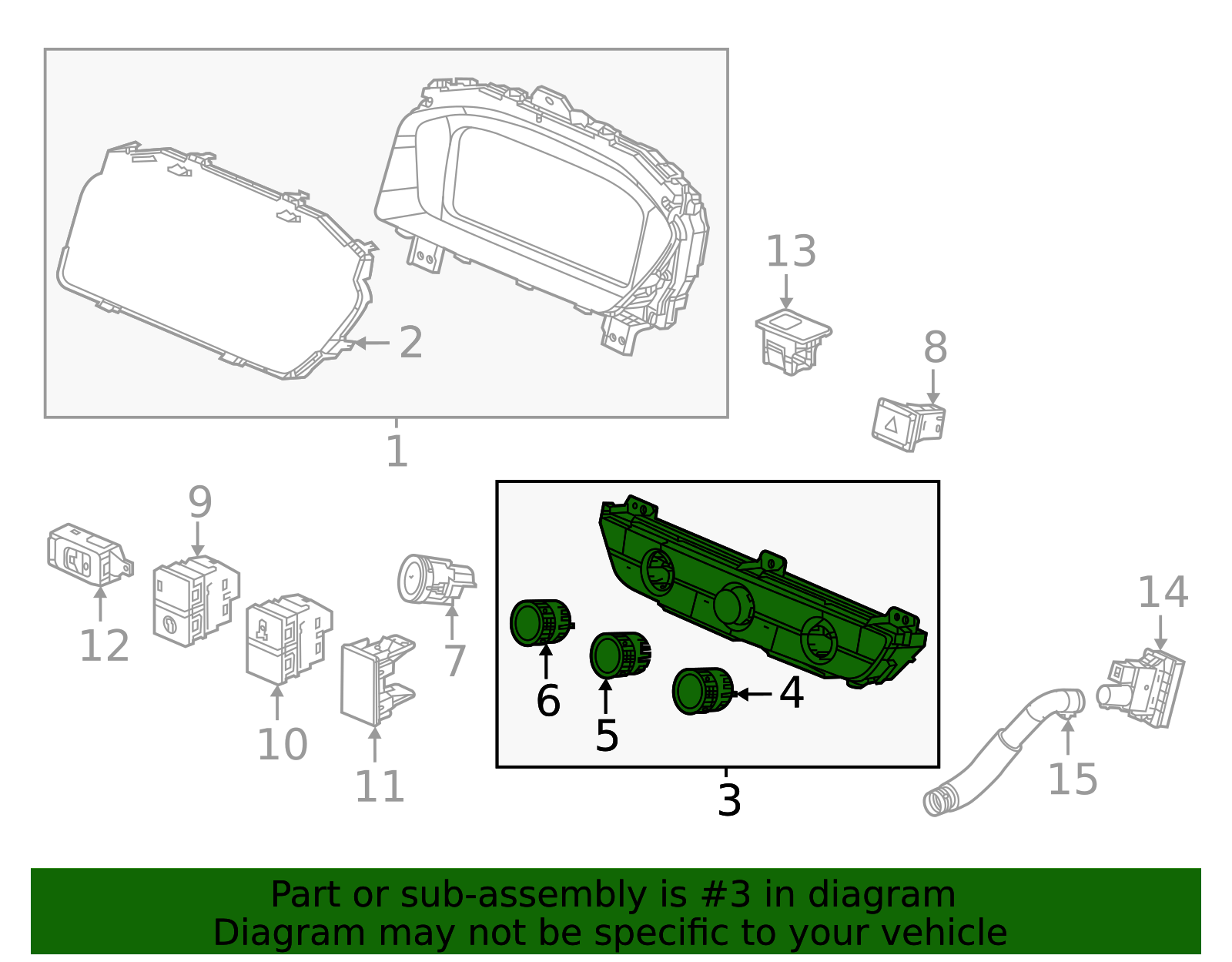 2022-2024 Honda Civic Dash Control Unit 79610-T38-A01ZA | hondapartswd