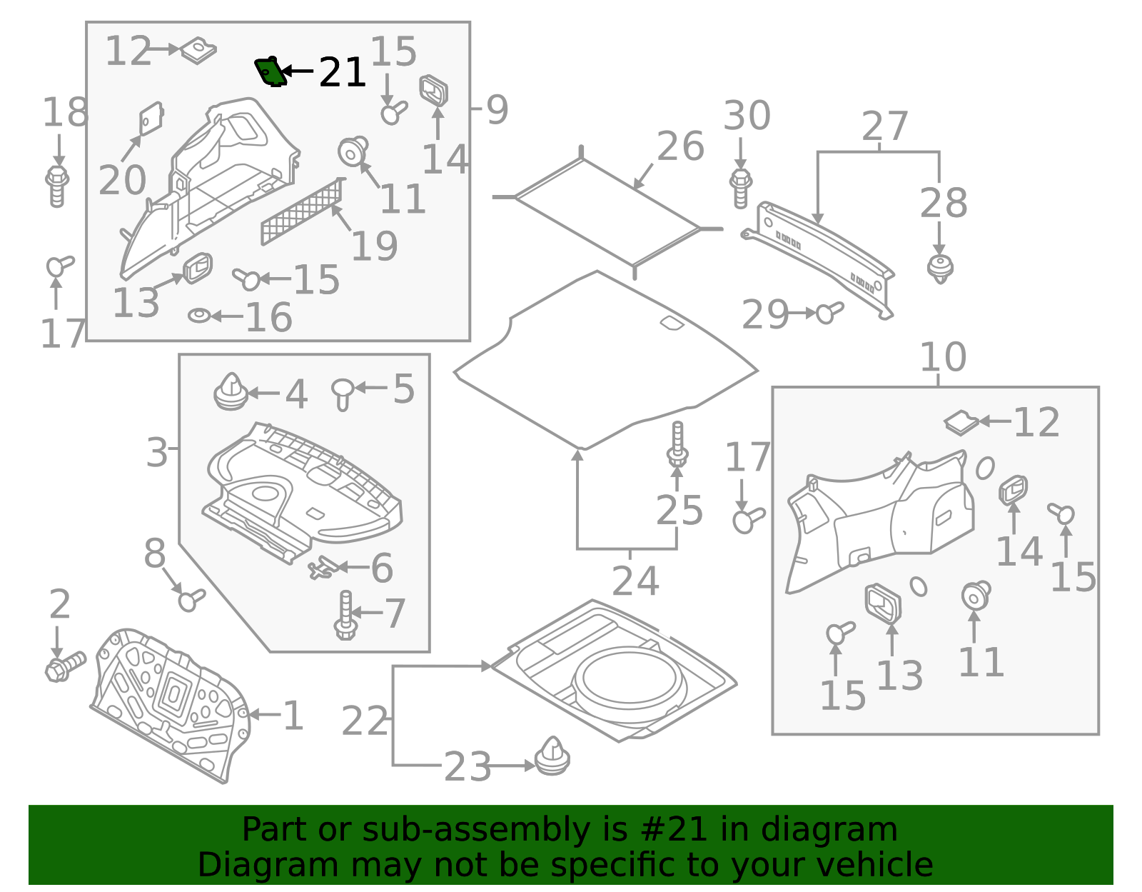 85748-D2000-NNB - High-Quality Trunk Trim Panel Insert for 2017-2019 ...