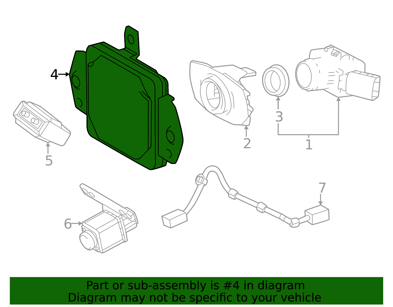 2023-2025 Toyota Sequoia Sensor Assembly Millime 88210-0C101 | Sparks Parts