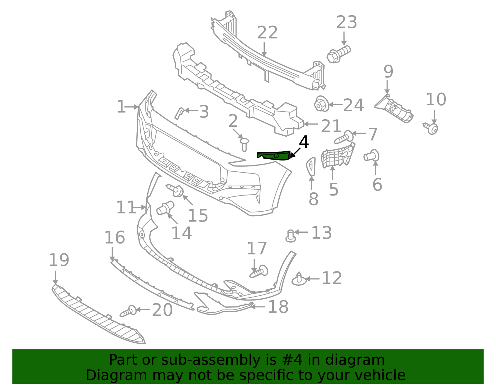 86526-S2500 - Upper Bracket 2021-2023 Hyundai Santa Fe | Hyundai ...