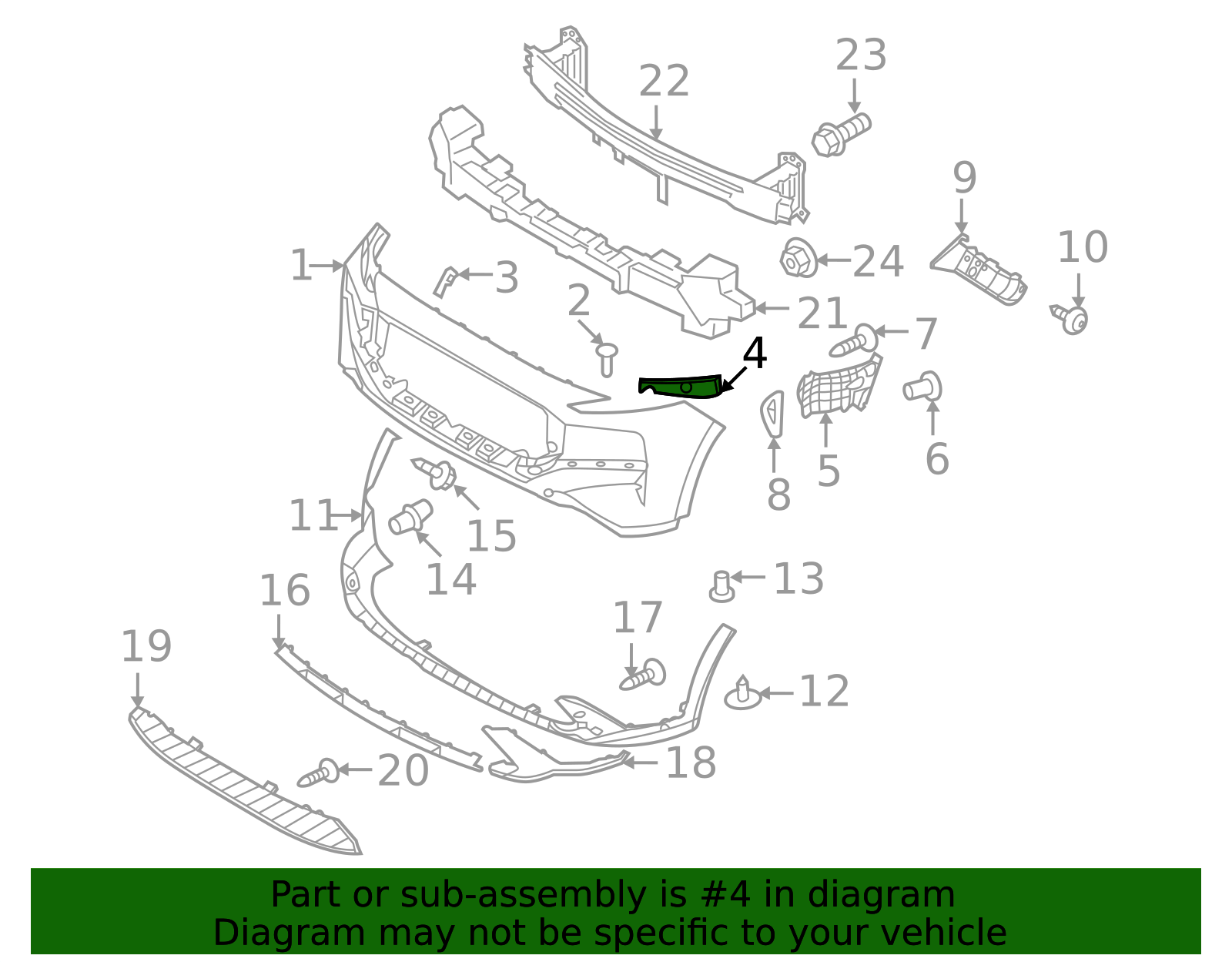 86526-S2500 - Upper Bracket 2021-2023 Hyundai Santa Fe | Hyundai ...