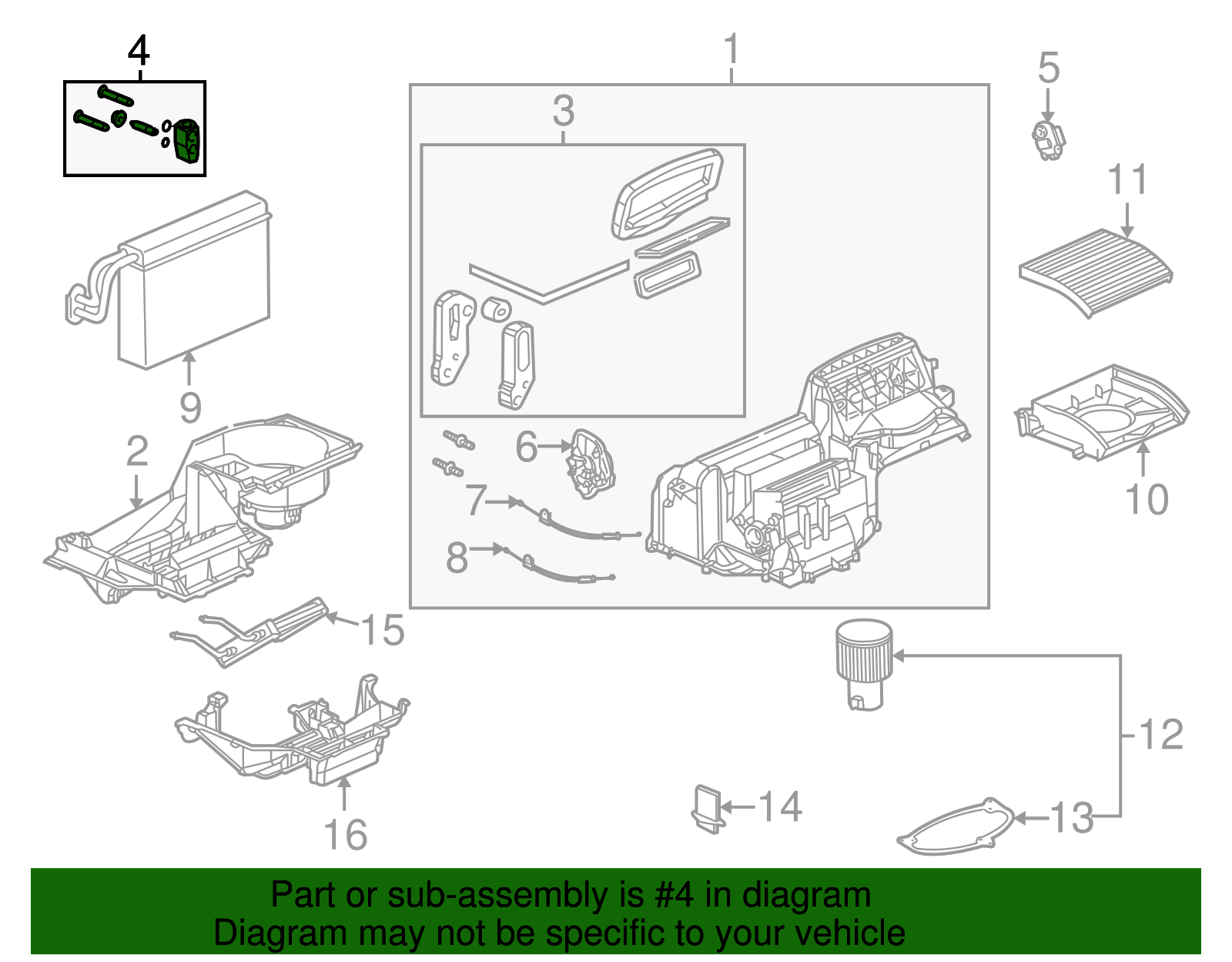 2003-2014 GM Air Conditioning Thermal Expansion Valve Kit 52495729 ...