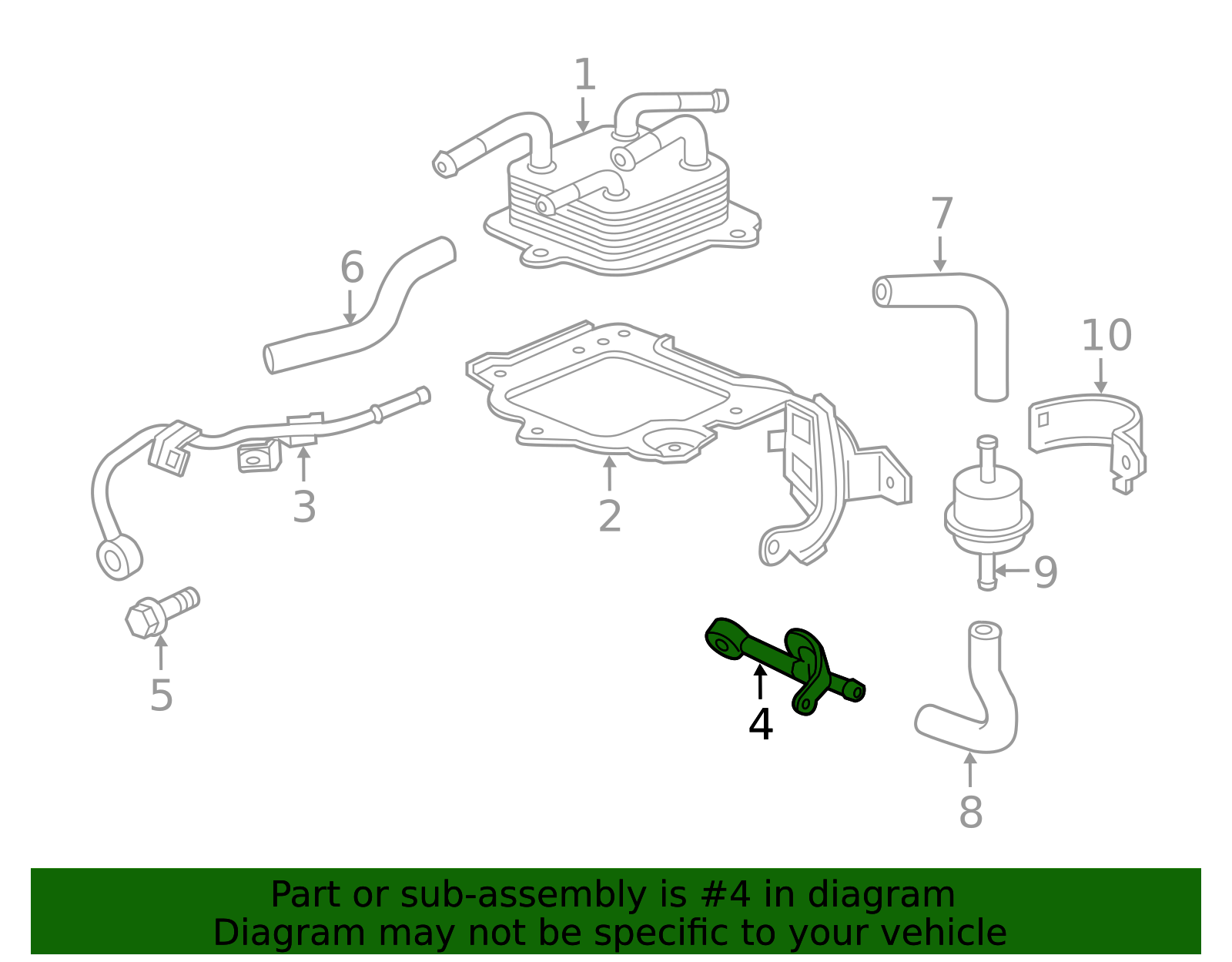 25920-R90-000 - 2012-2015 Honda Crosstour - Pipe B (Atf) | Genuine ...