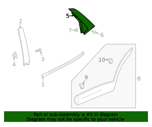 Door Applique - Exterior Accent Trim OEM | AutoNation Parts