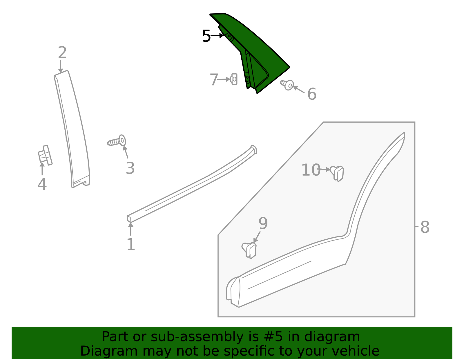 Door Applique - Exterior Accent Trim OEM | AutoNation Parts