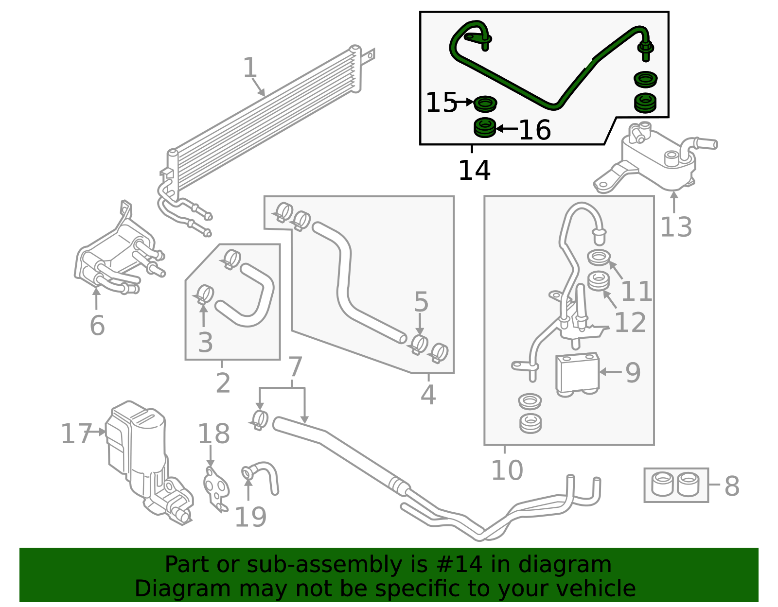 GN1Z-7A031-A - Oil Cooler Pipe 2018-2021 Ford EcoSport | Ford Parts Direct