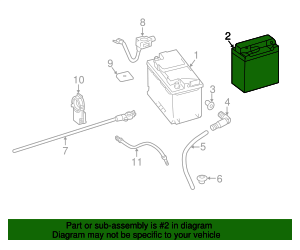 Genuine OEM Vehicle Battery | 000-982-96-08-64 | Fits Select 2007-2024 ...
