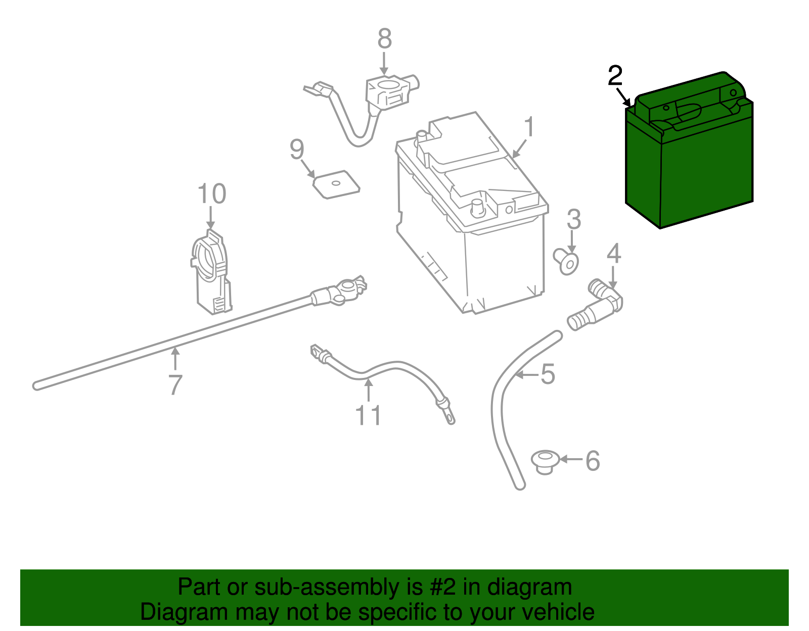 Genuine OEM Vehicle Battery | 000-982-96-08-64 | Fits Select 2007-2024 ...