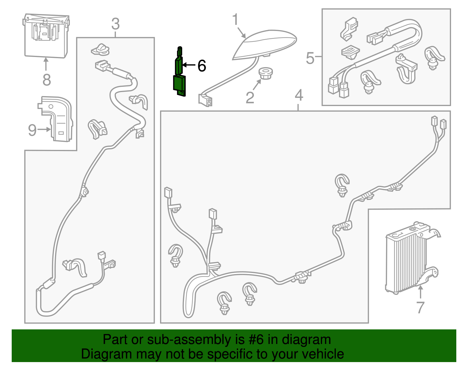39155-TK8-A01 - 2011-2018 Honda - Module Unit Antenna | Honda Car Parts ...