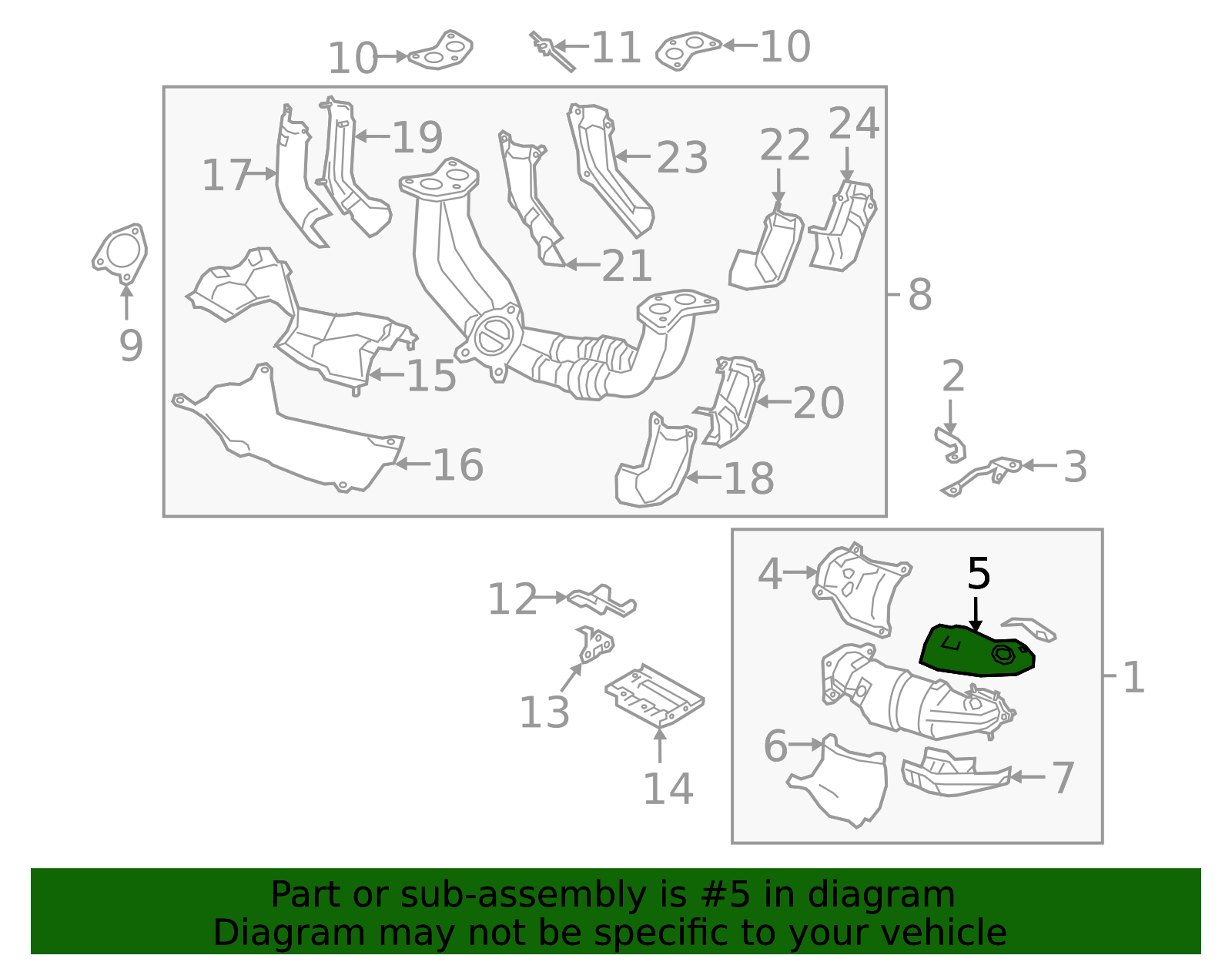 2024-2025 Subaru Exhaust Heat Shield 44651AG00B | Subaru Online Parts