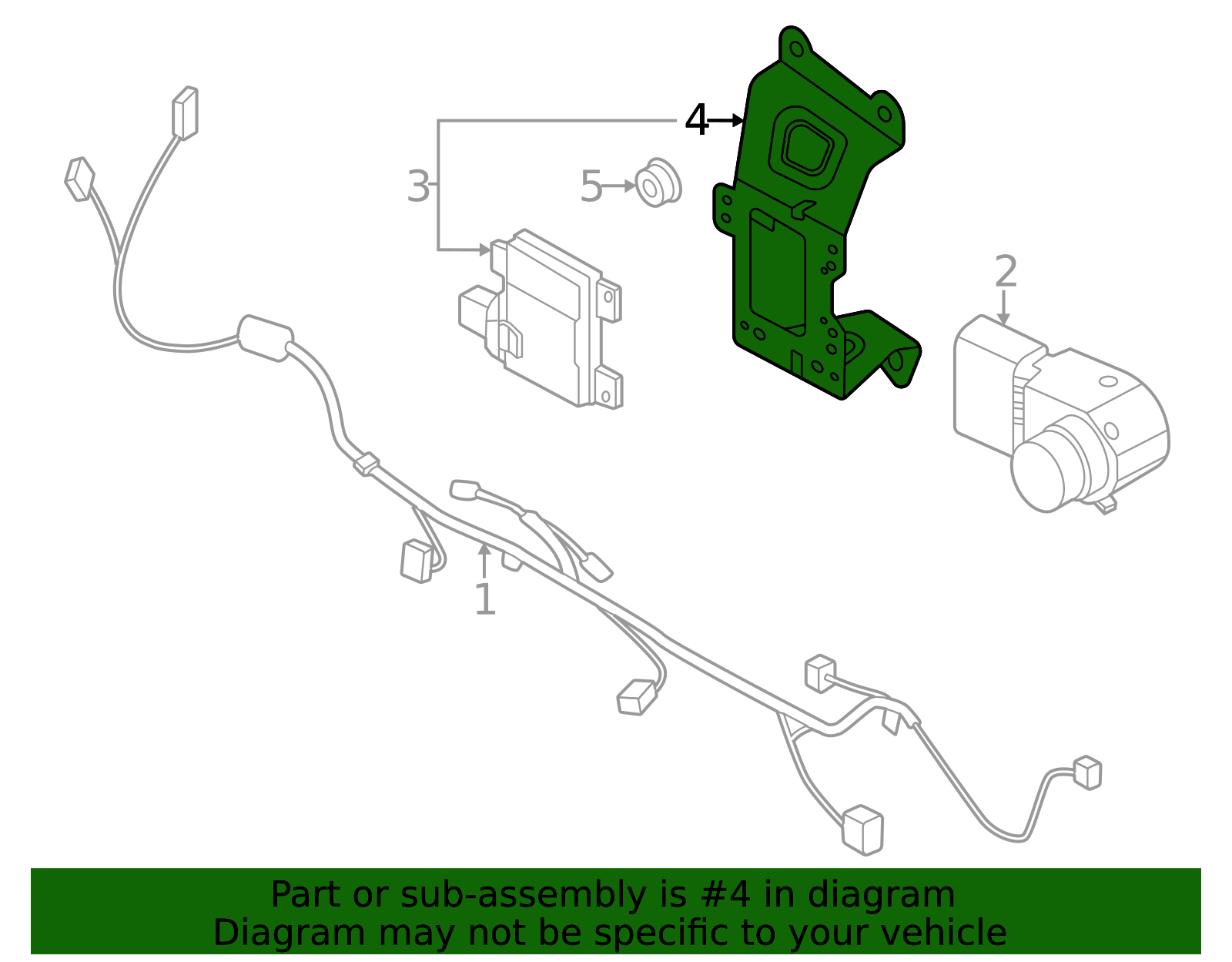 99155-AA500 - High-Quality Blind Spot Radar Bracket for 2024-2025 ...