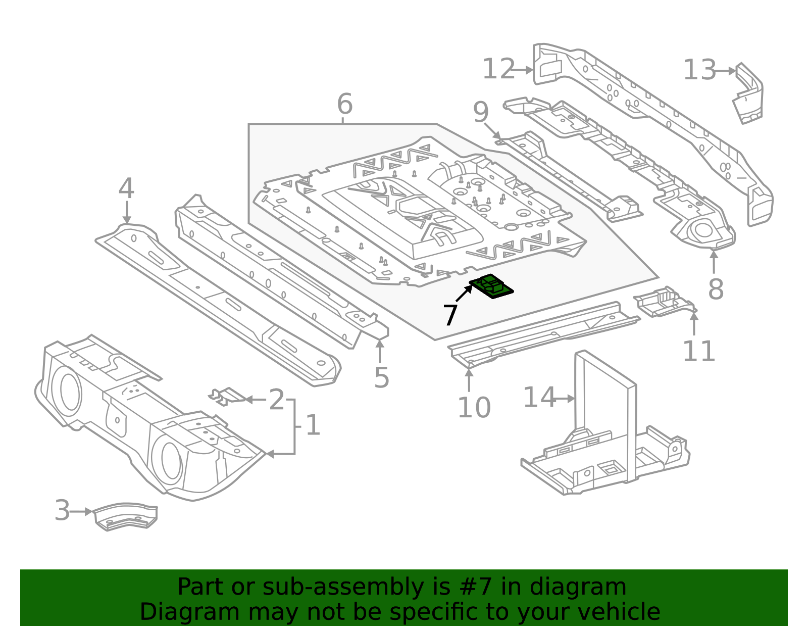 2025 Mercedes-Benz G 580 Floor Rear Bracket 465-610-87-00 | Parts ...