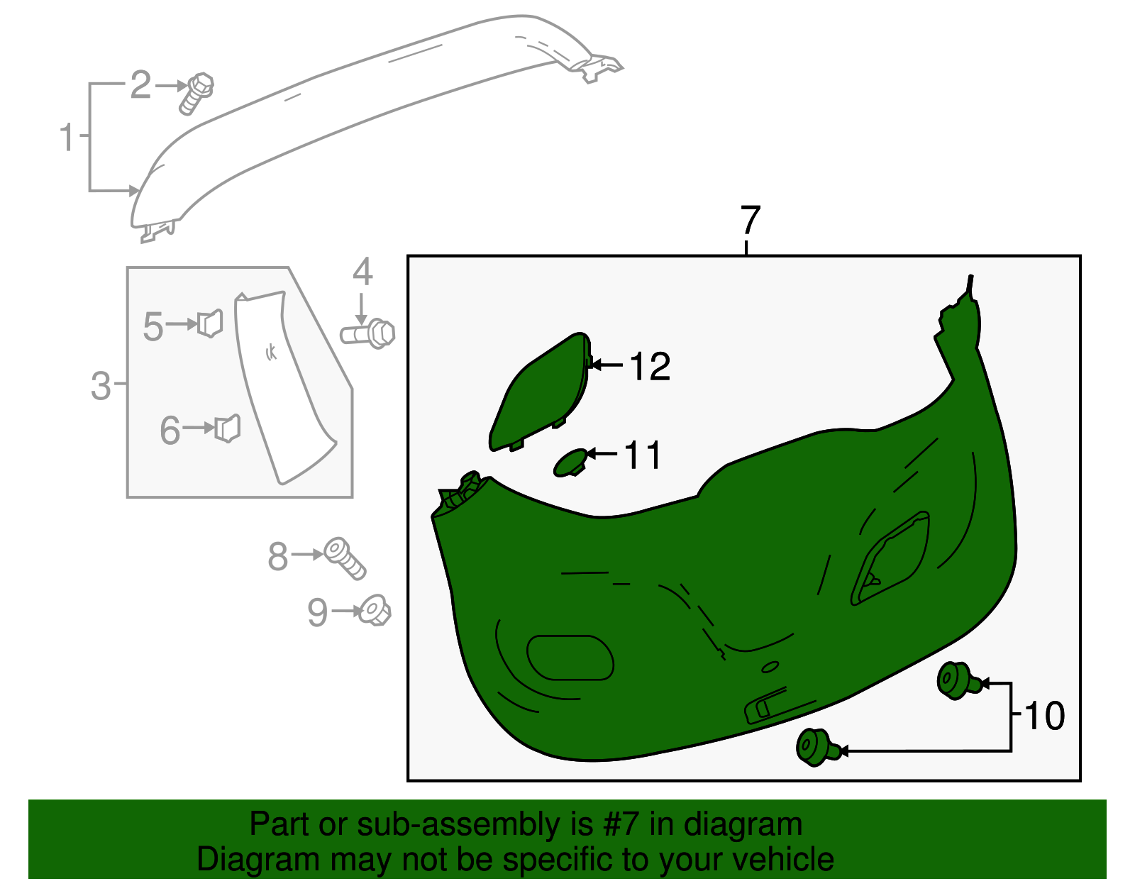 42852664 - Lower Gate Trim | Partners Chevy