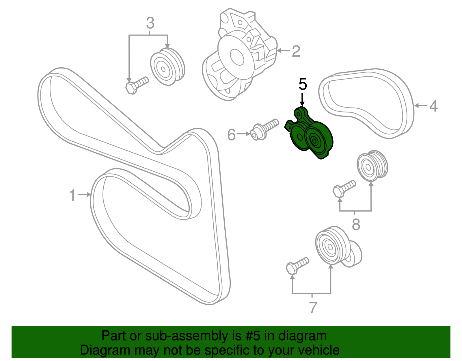 03C-145-299-M - Serpentine Tensioner 2013-2016 Volkswagen Jetta | OEM ...