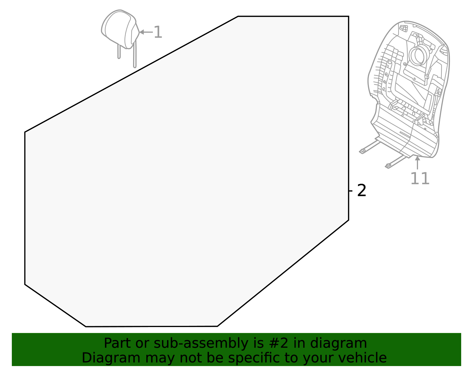 2022-2023 Genesis GV70 Seat Back Assembly 88300-AR640-JT7 | QuirkParts