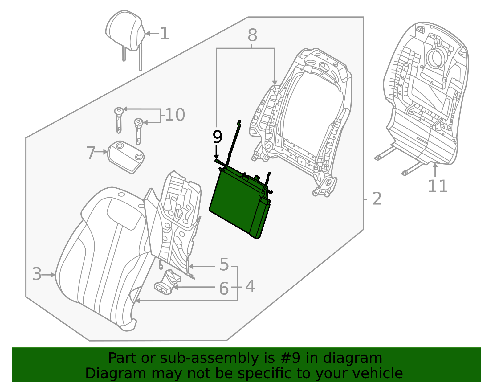 2022-2025 Genesis GV70 Lumbar Support 88340-DS200 | QuirkParts
