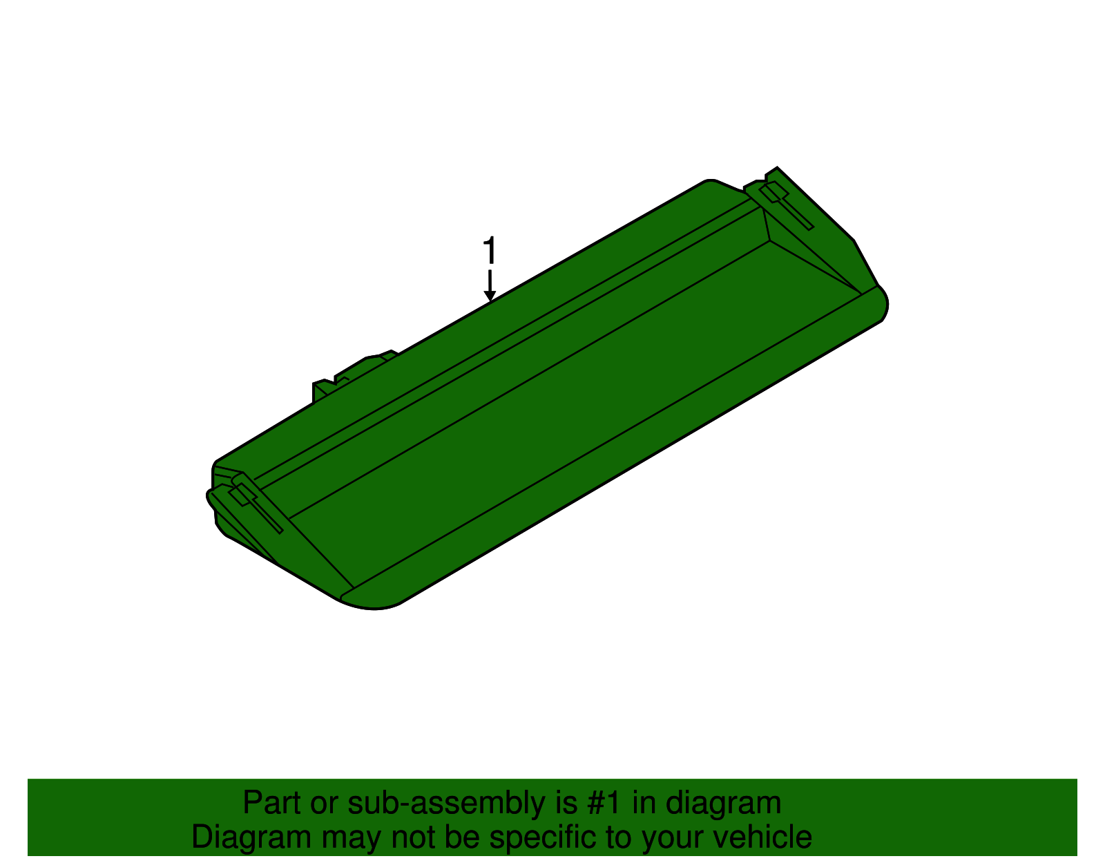 3C8-945-087 - High Mount Lamp 2009-2017 Volkswagen CC | Wolfsburg Parts ...