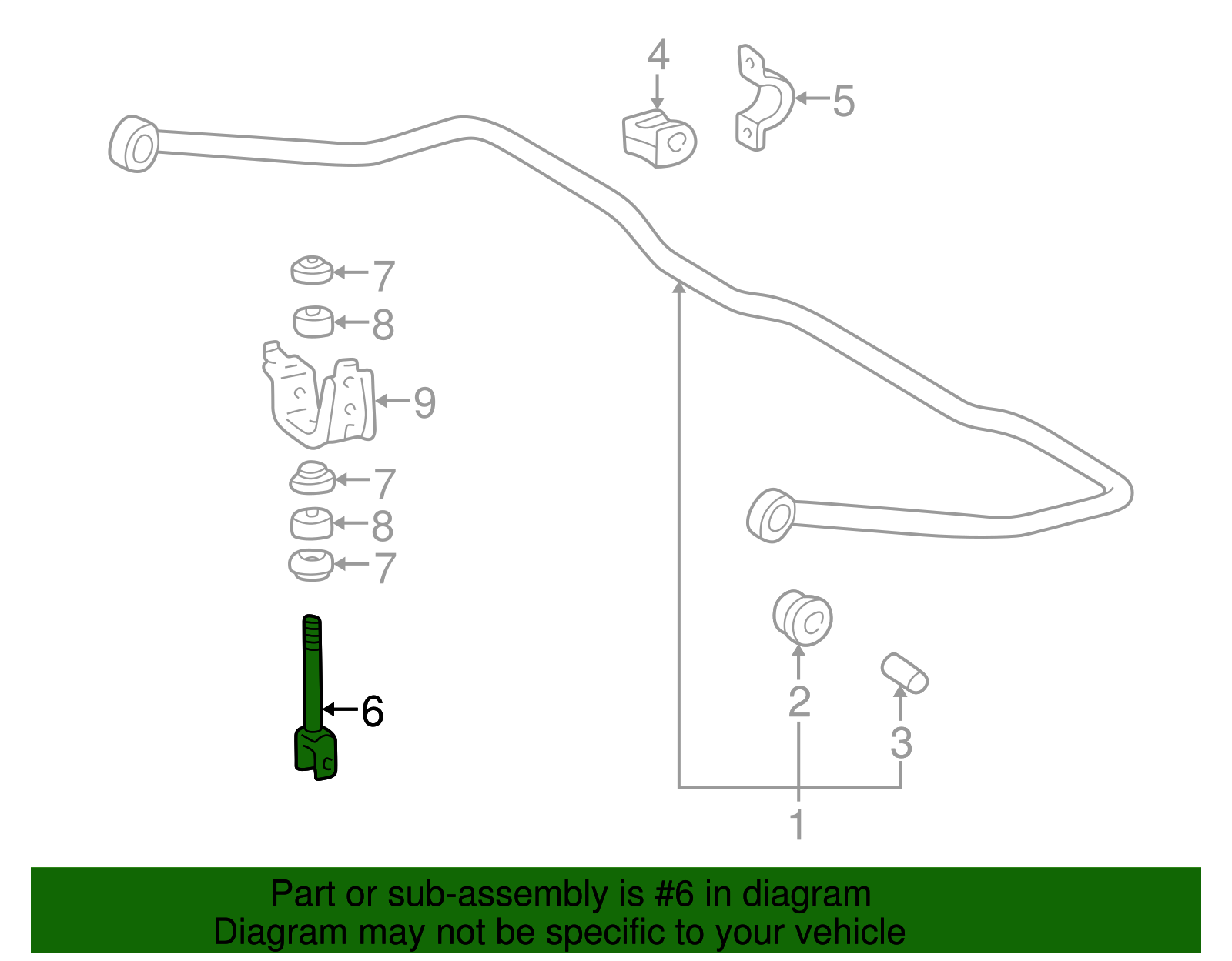 1998-2007 Toyota Land Cruiser Stabilizer Link 48802-60090 | OEM Parts ...