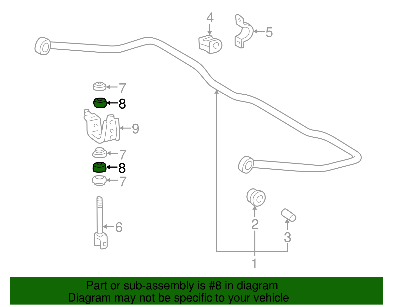 Genuine Toyota Suspension Stabilizer Bar Link Bushing part# 48817-30010 ...