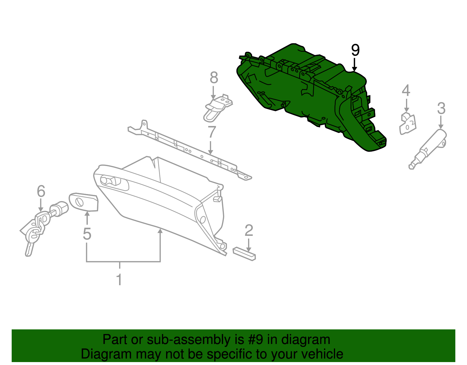 77551-T3V-A01ZB - Glove Box Frame | All Discount Parts Store