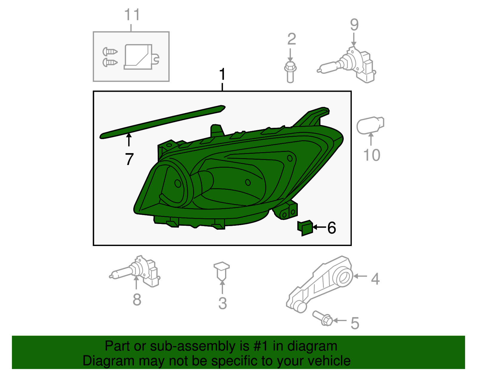 81130-42480 - Headlamp Assembly - 2009-2012 Toyota RAV4 | Lithia Toyota ...