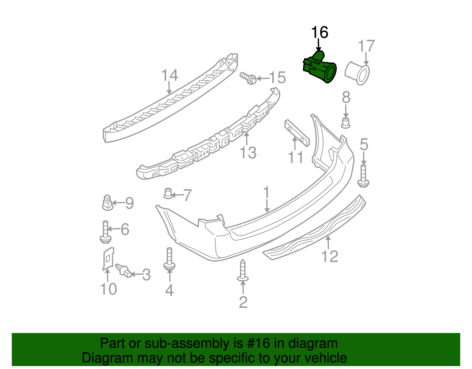 Nissan Parking Aid Sensor - Reverse Proximity Detection - Part #25994 ...