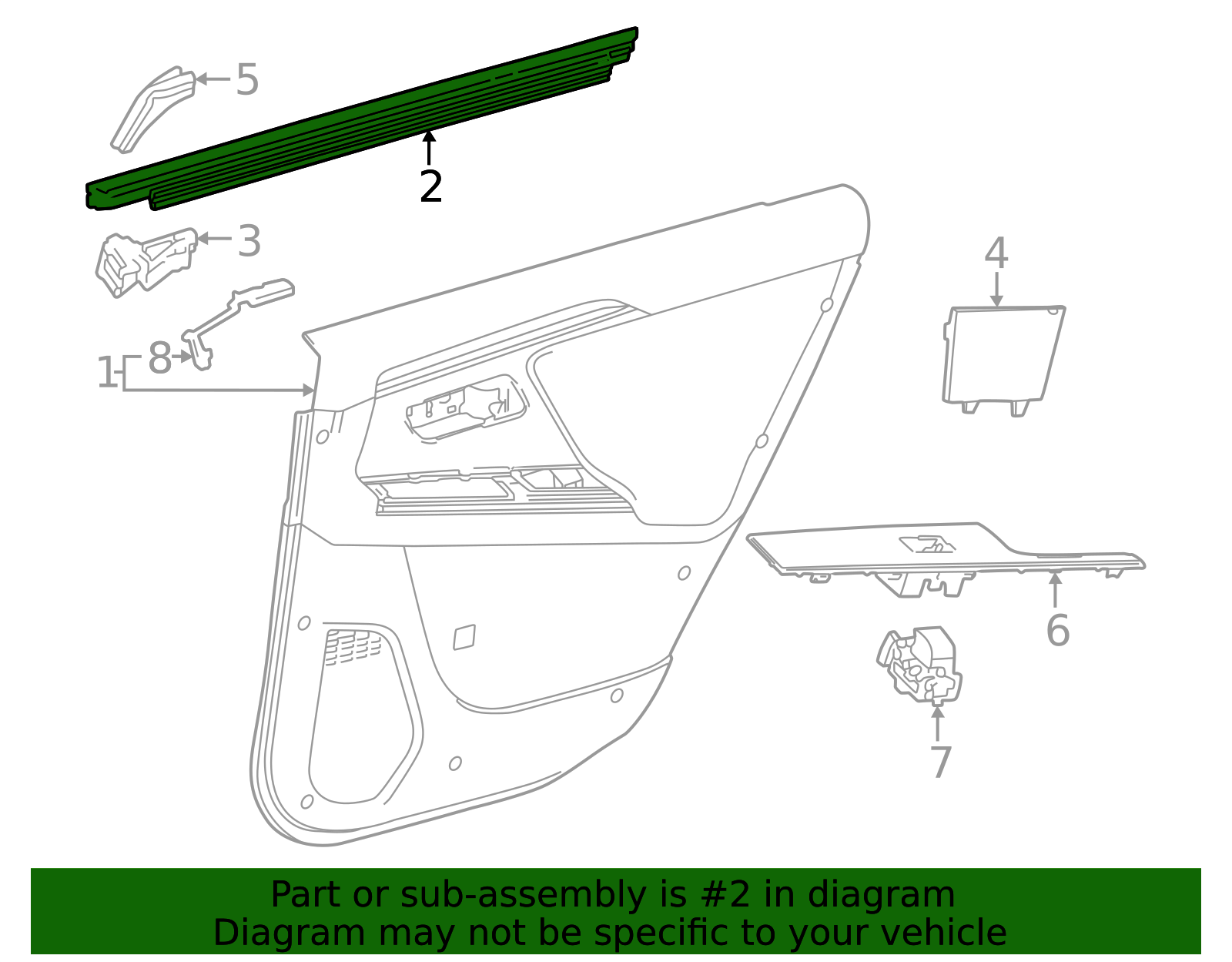68174-42060 - Belt Weather-Strip 2023-2025 Toyota bZ4X | Norm Reeves ...