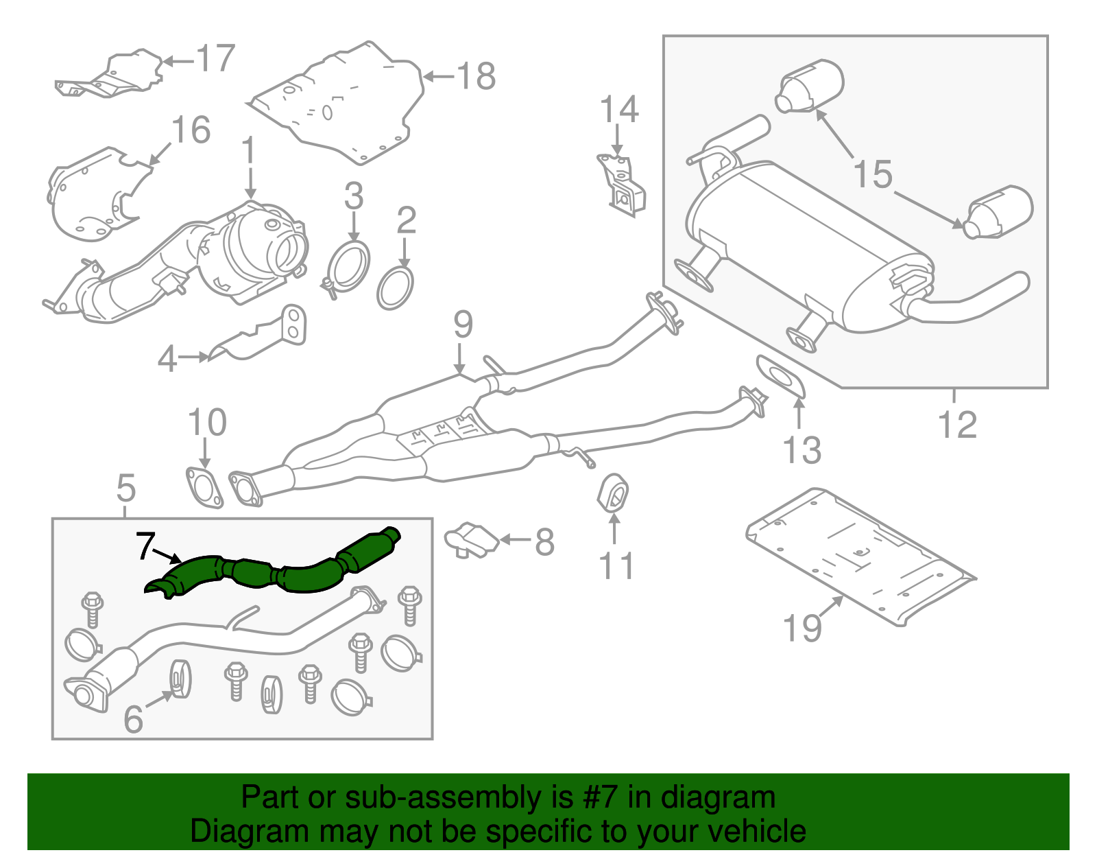 20515-4GD0A - Front Pipe Insulator 2017-2018 Infiniti Q60 | Infiniti of ...