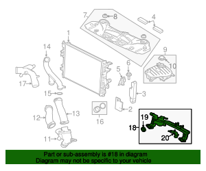 2013-2021 Jaguar Engine Coolant Outlet Flange AJ814053 | OEM Parts Online