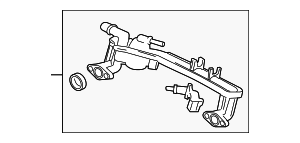2013-2021 Jaguar Engine Coolant Outlet Flange AJ814053 | OEM Parts Online