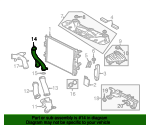 2013-2024 Jaguar Engine Coolant Outlet Flange AJ813865 | JaguarParts.com