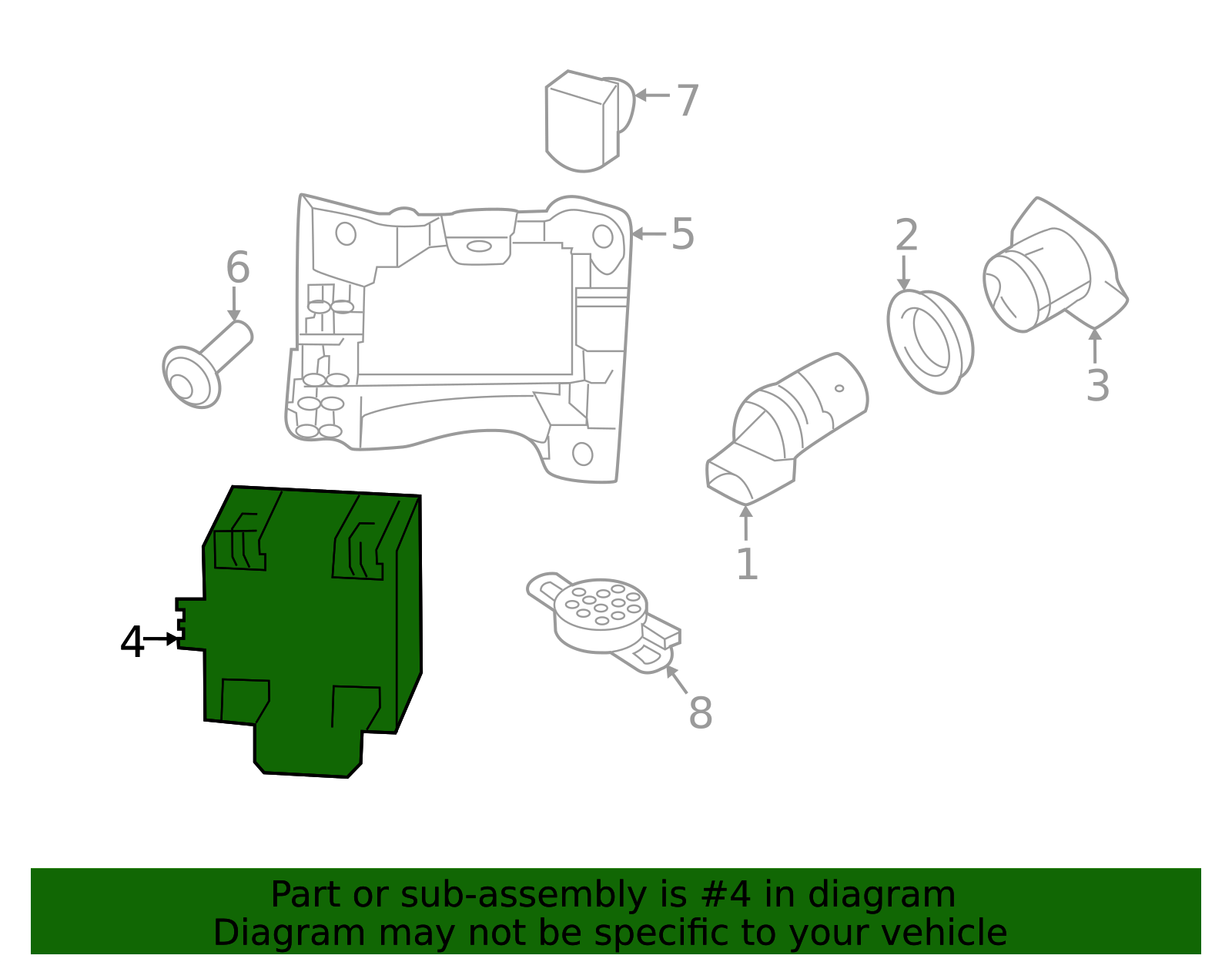2018-2019 Audi Blind Spot Radar 4M0-907-590-E | Audi USA Parts