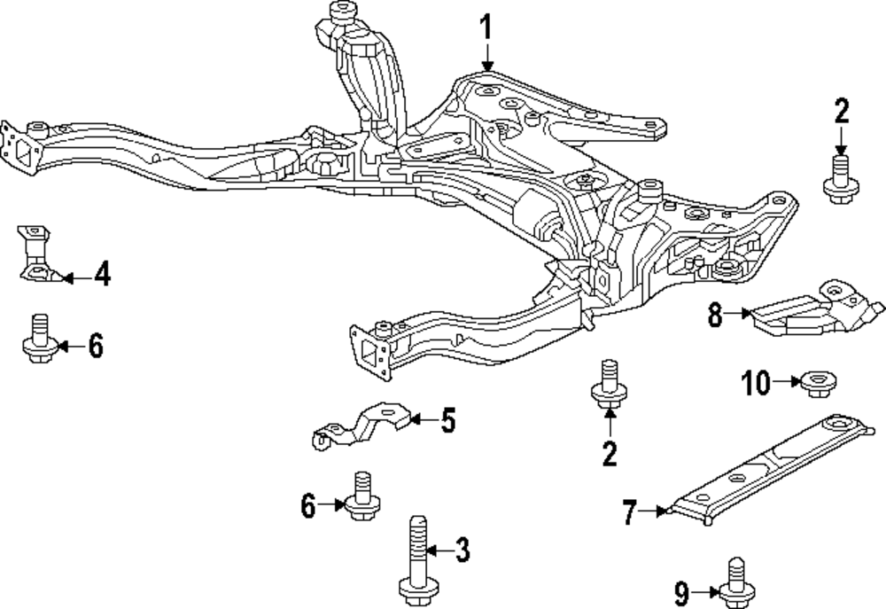 2021-2025 Toyota 2021-2024 Toyota - A/C Refrigerant Line Nut 90178 ...