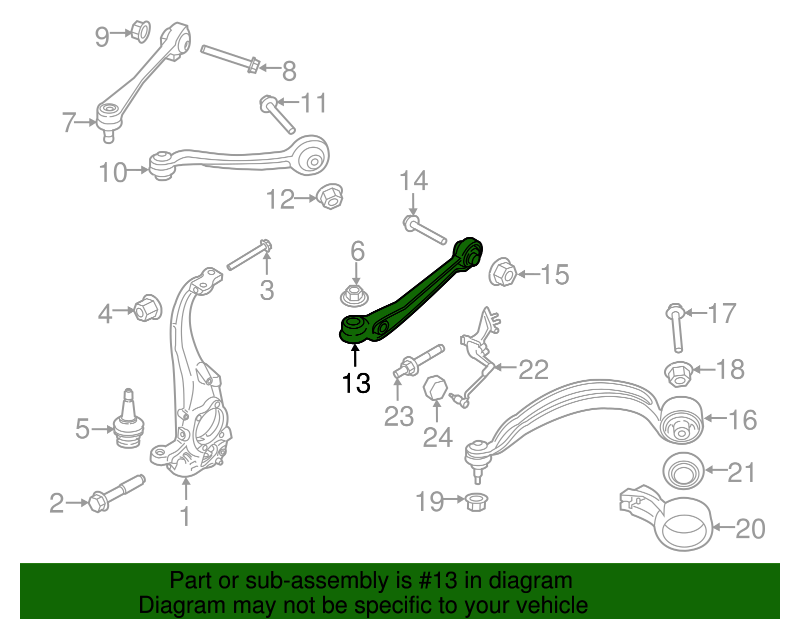 2015-2024 Porsche Macan Lower Control Arm PAC-407-151 | Sunset Porsche ...