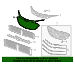 2019-2025 Chevrolet Malibu Front Grille 84473374 GM | GMPartsDirect.com