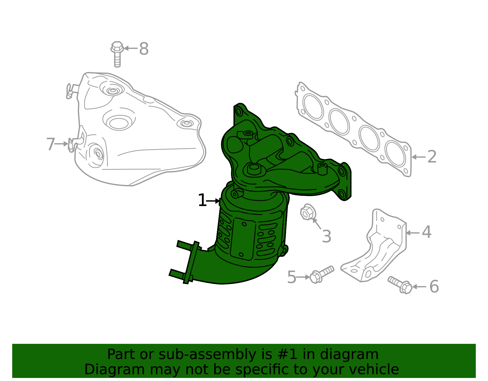 Hyundai - 28510-2GBA0 - Exhaust Manifold - 2018-2021 Hyundai | OEM ...