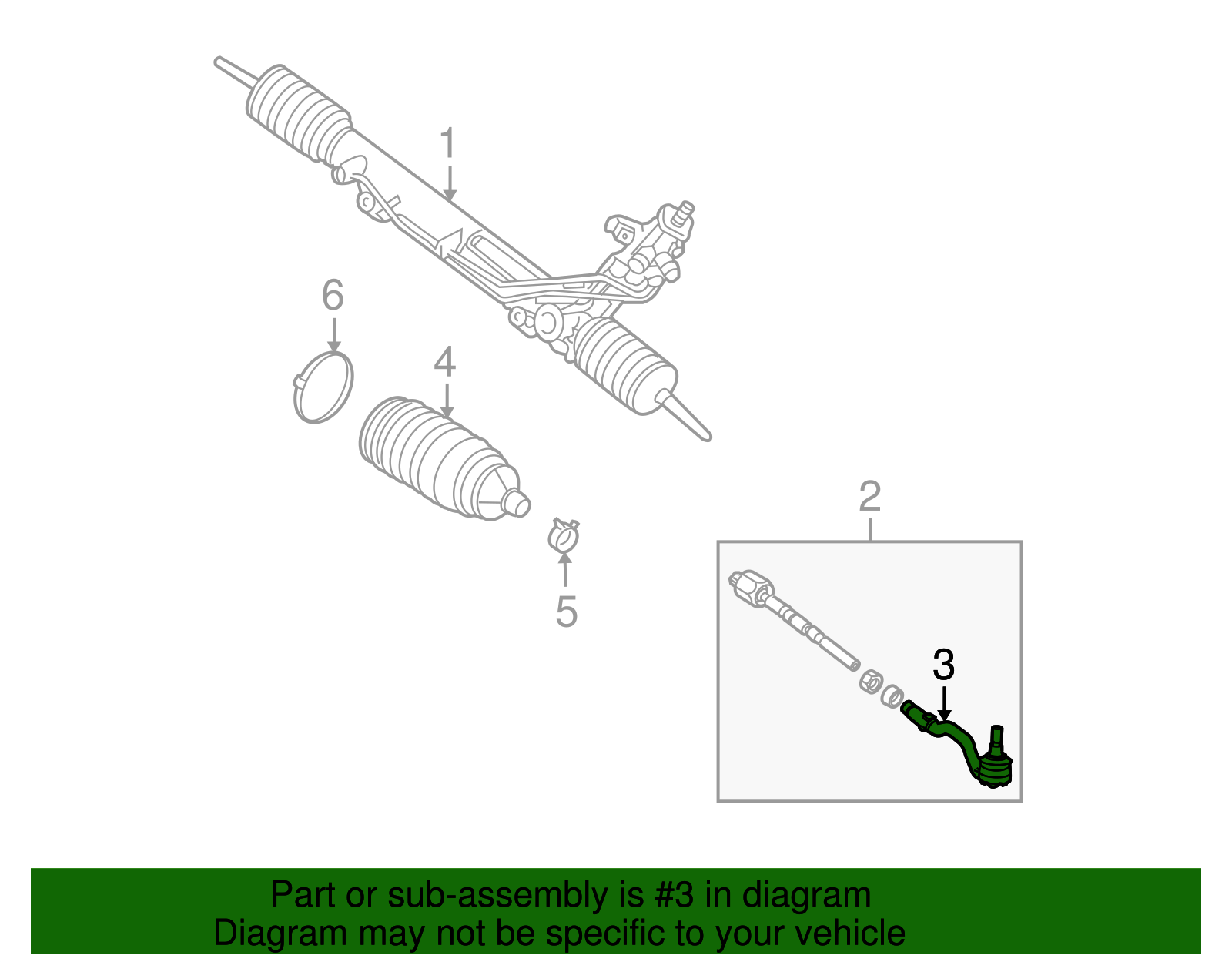 32106793497 - 2007-2014 BMW Outer Tie Rod (32-10-6-793-497) | BMW of ...