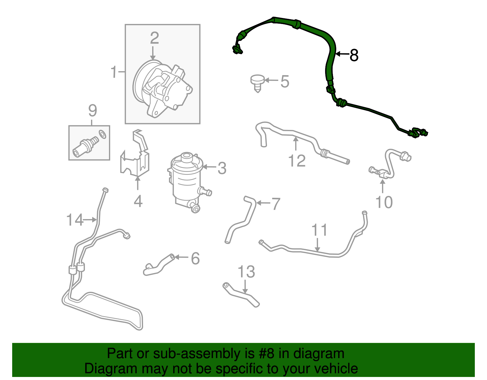 53713-TA0-A04 - Pressure Hose 2008-2015 Honda | Honda Parts Online
