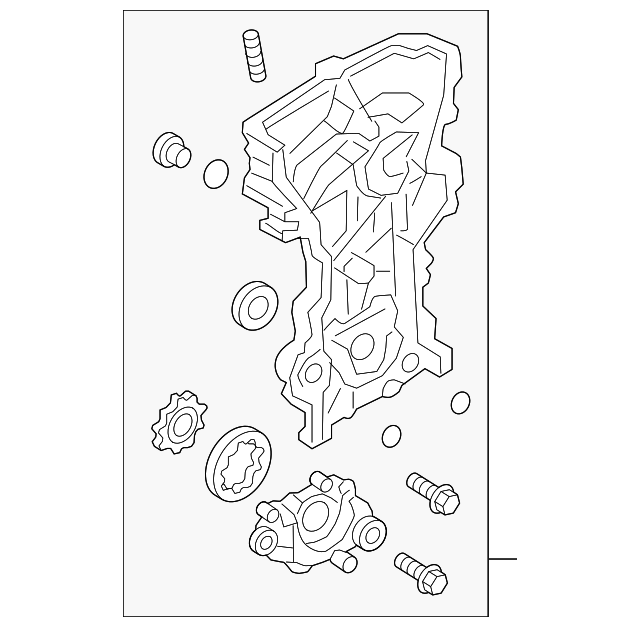21350-2E021 - Hyundai Front Cover 2011-2015 Hyundai | Performance Auto ...