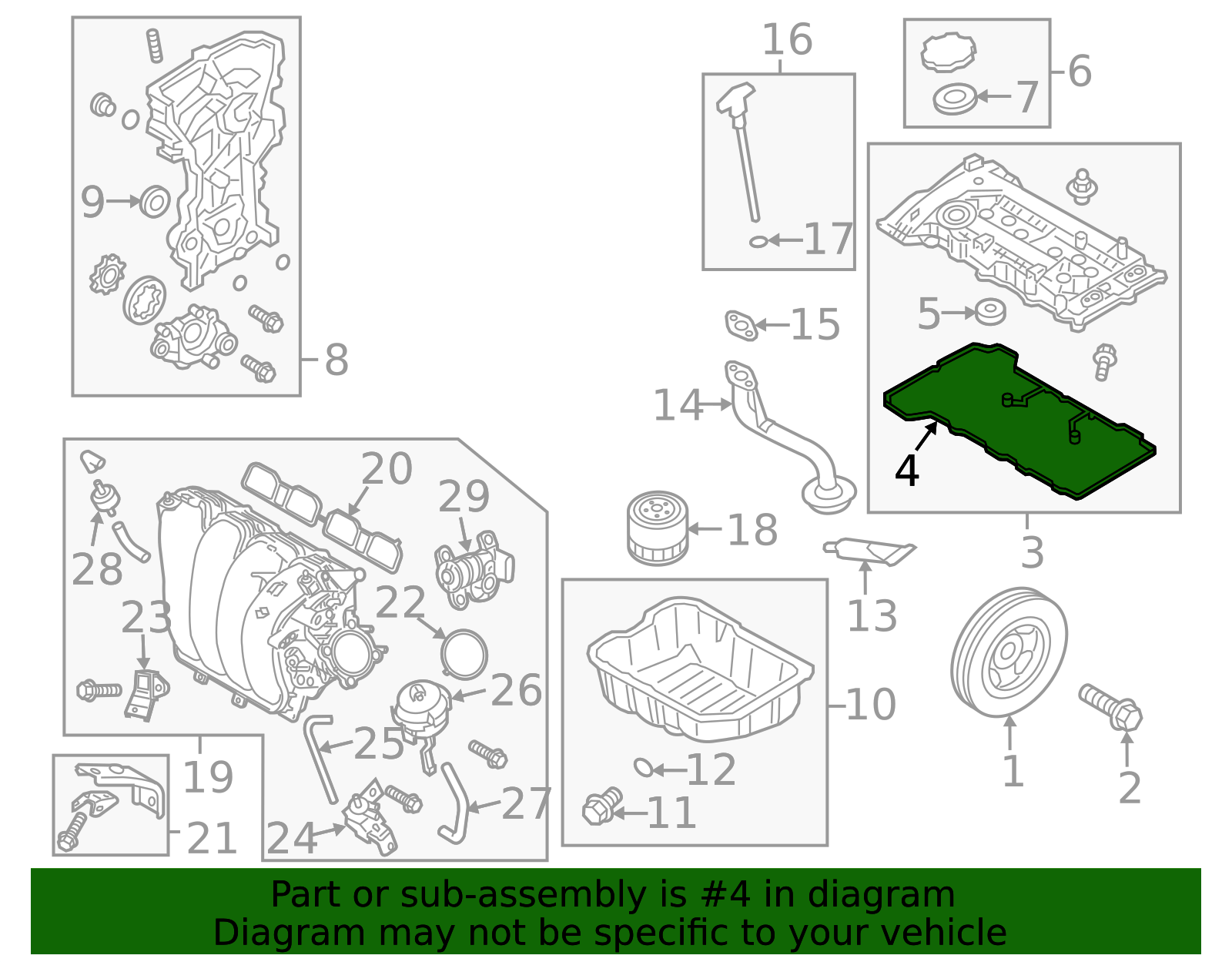 224412e000 - Hyundai Valve Cover Gasket 2011-2016 Hyundai | Performance ...