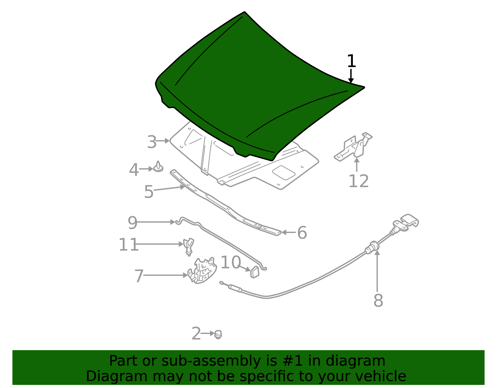 F5100-9E030 - Hood Panel 1998-2001 Nissan Altima | Official Nissan ...
