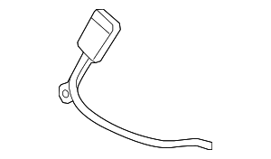 2008-2010 Cadillac CTS Ebony Front Seat Belt with Buckle 19181819 ...