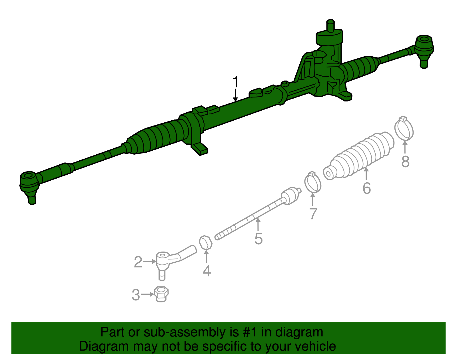 2014-2015 Volkswagen Jetta Rack And Pinion Assembly 5C1-422-055-S | OEM ...