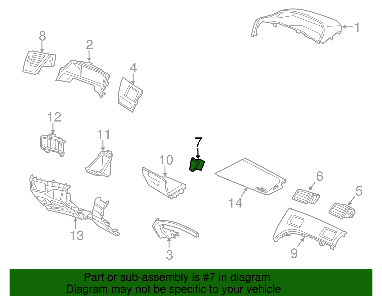 77610-TR6-C01ZA - Dashboard Air Vent 2013-2015 Honda Civic | Honda ...