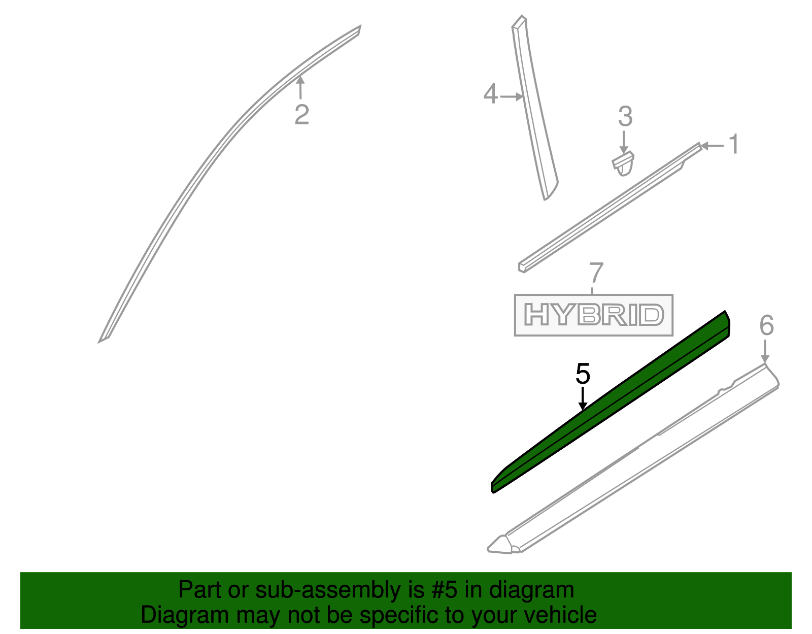 80870-3JA0A - Side Molding 2013-2020 Infiniti | INFINITI Parts ...